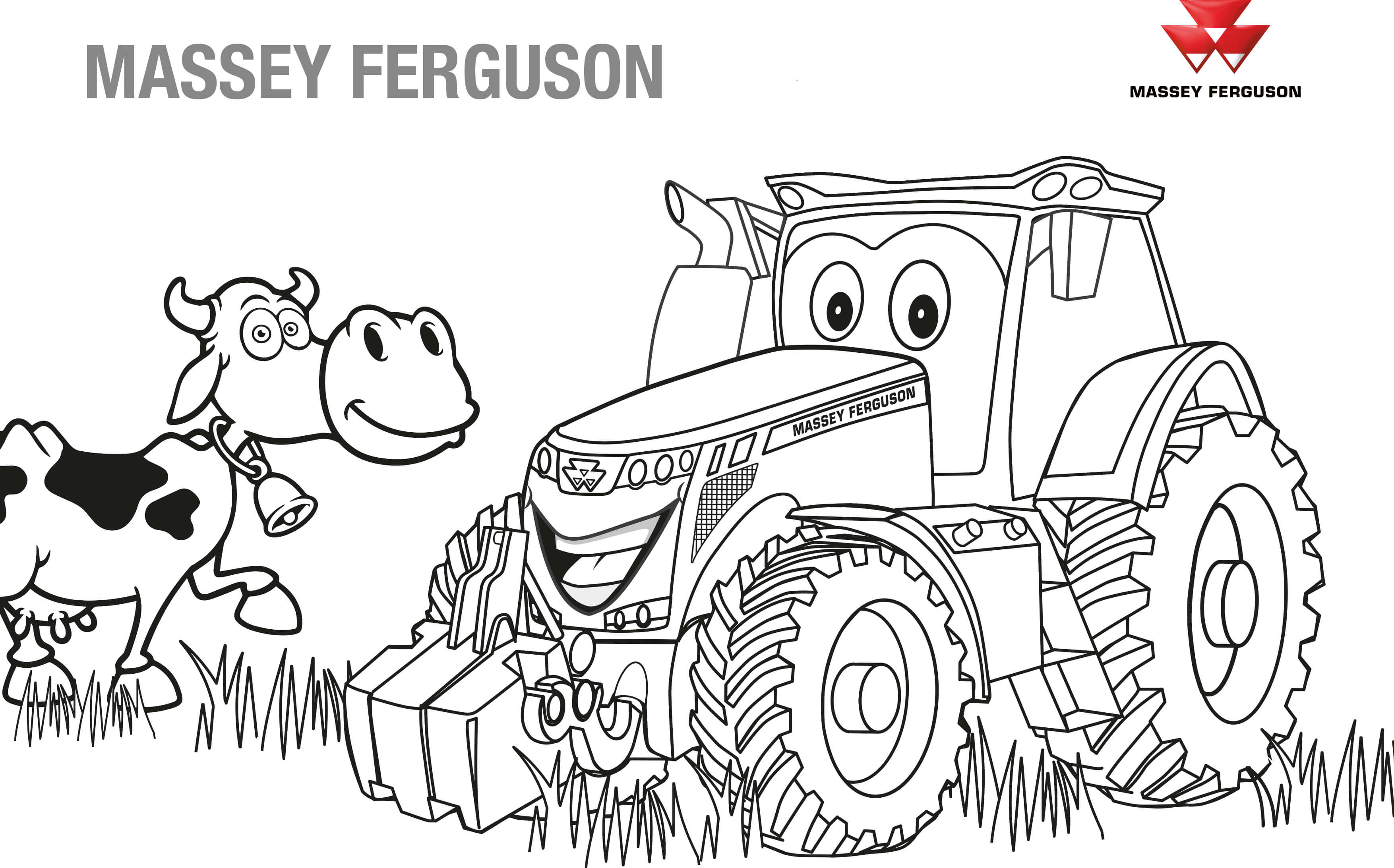 massey ferguson tractor coloring pages